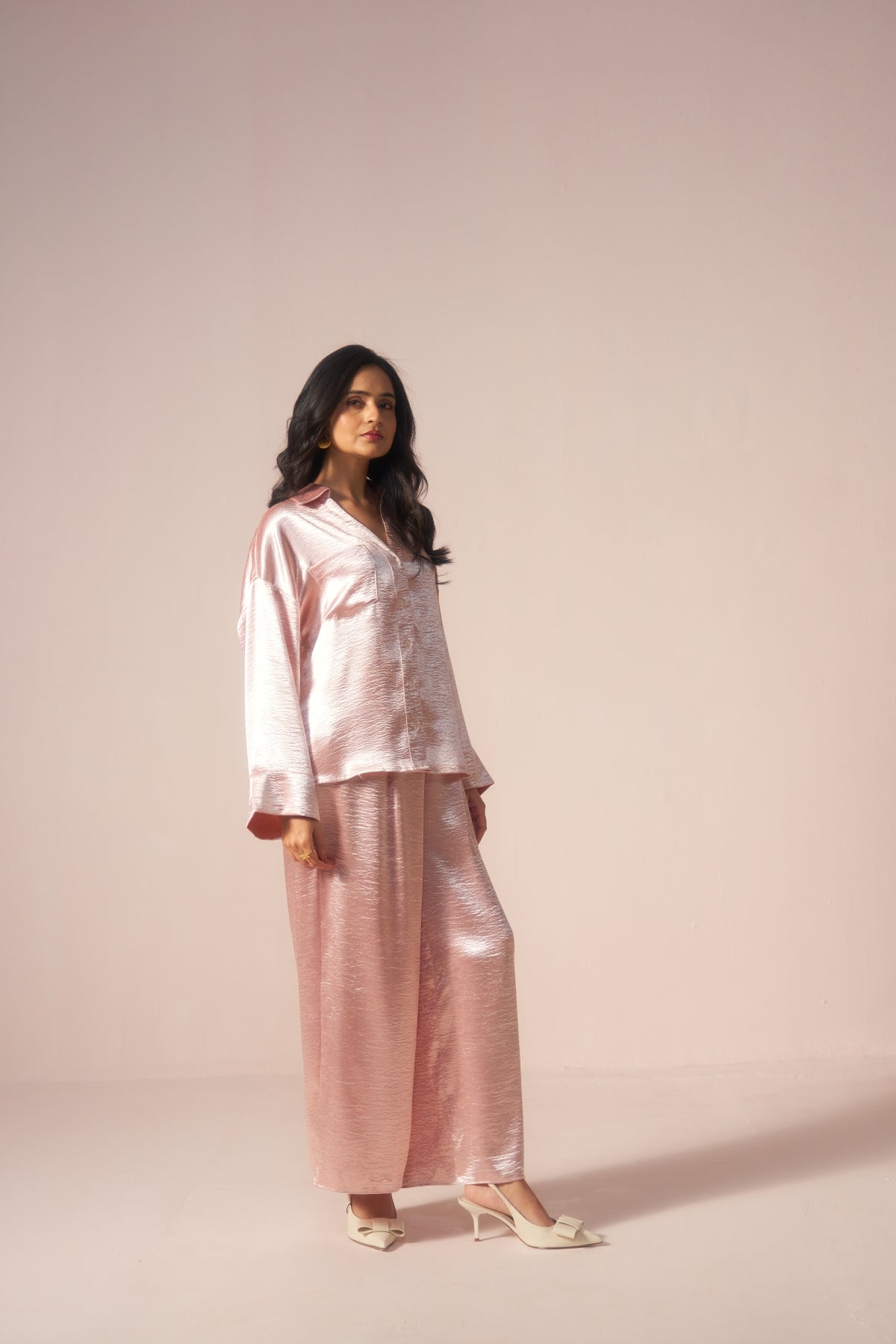 Noor-e-Satin – Shimmer Satin Coord Set of Grace – Label NATA - Wear ...